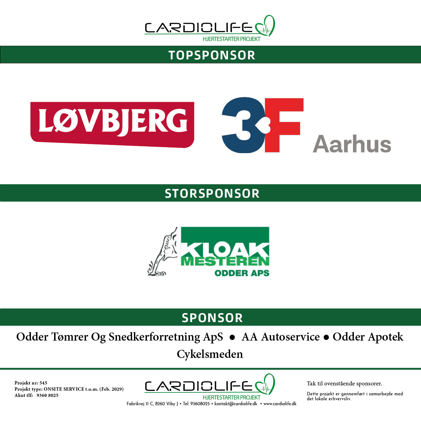 Vores sponsorer 2023 og 2024 - Cardiolife ApS